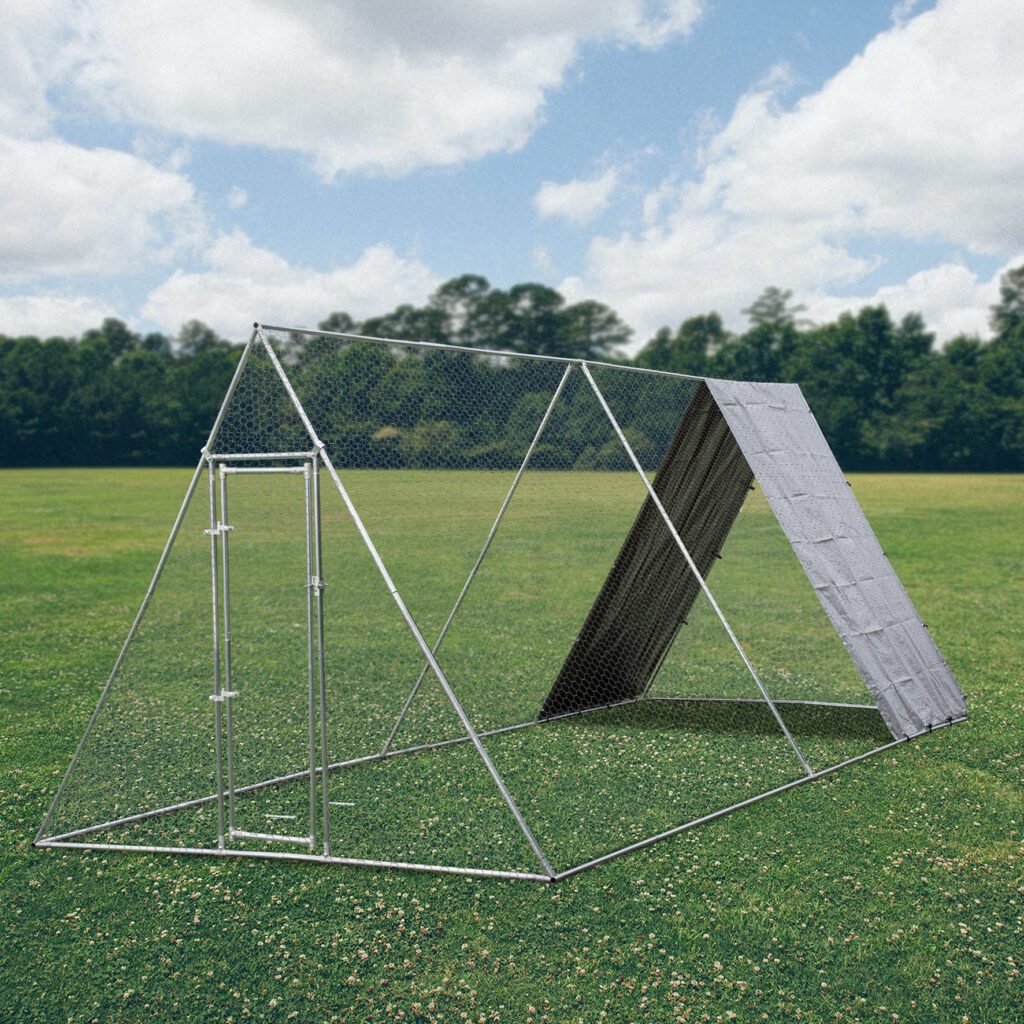 Alphapet® 2.5m X 4m Prism Walk-in Chicken Run Enclosure Coop - Alphapet®